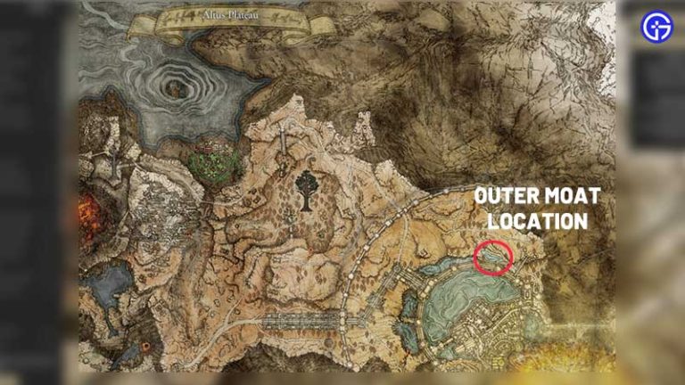 Outer Moat Location In Elden Ring On Map - Gamer Tweak