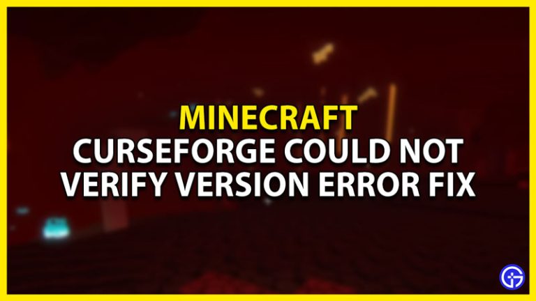 Curseforge Could Not Verify Minecraft Version Error Fix - Gamer Tweak