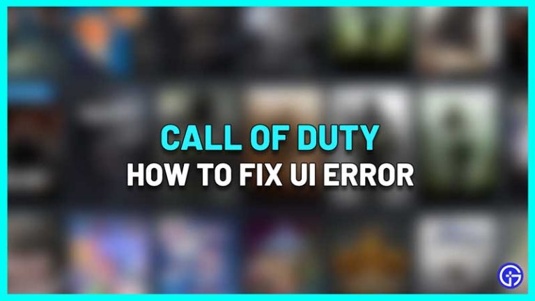 Call Of Duty (COD) UI Error Fix On PC & Consoles (2023) - Gamer Tweak