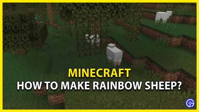 Minecraft - How To Make A Rainbow Sheep - Gamer Tweak