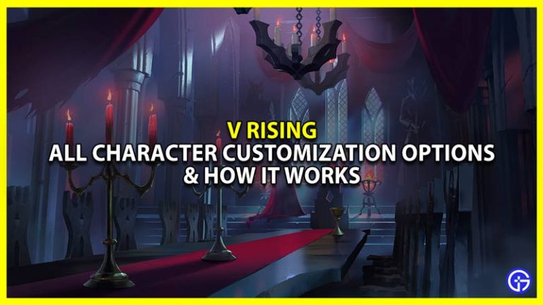 All Character Customization Options In V Rising & How It Works