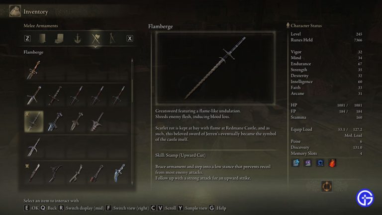Where To Find The Flamberge In Elden Ring & Location - Gamer Tweak