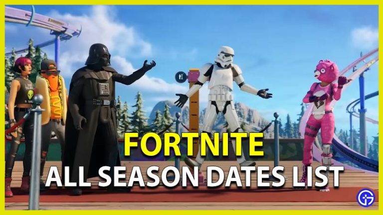 Fortnite Seasons Start And End Dates (2023)