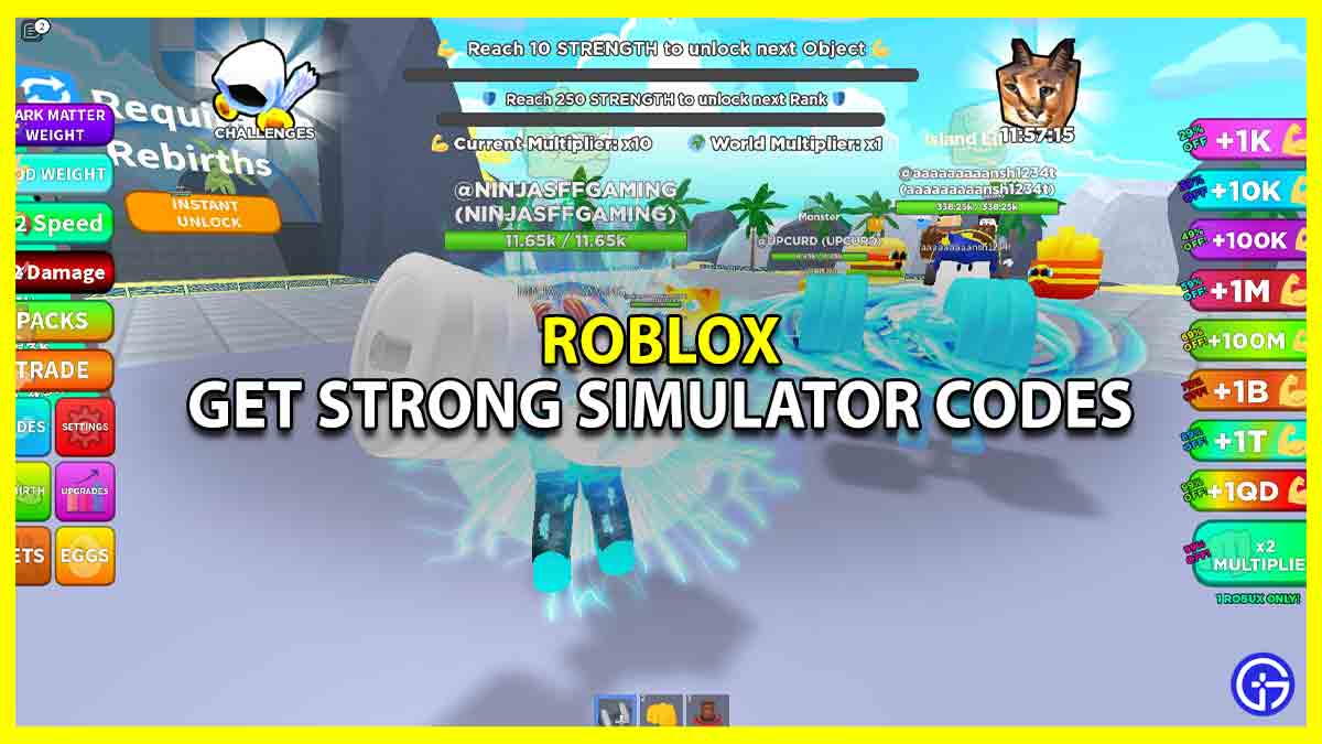 Roblox Get Strong Simulator Codes (September 2023) - Gamer Tweak