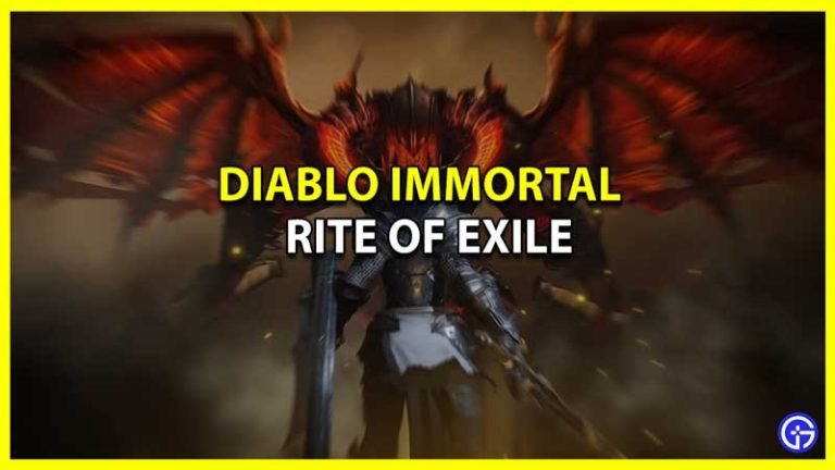 Diablo Immortal Rite Of Exile Explained - Gamer Tweak