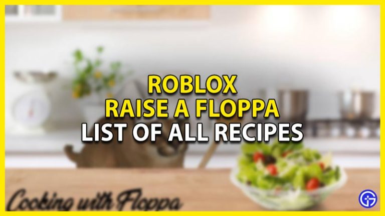 List Of All Recipes In Roblox Raise A Floppa - Gamer Tweak