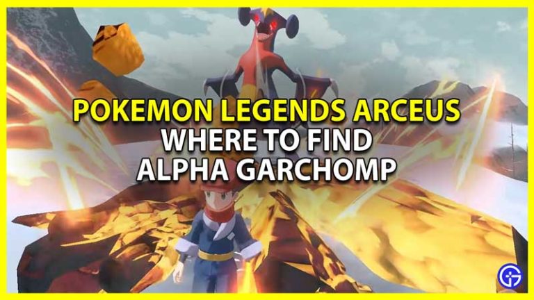 Where To Find Alpha Garchomp In Pokemon Legends Arceus & Location