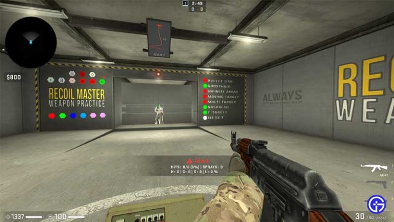 CSGO: Practice Spray Patterns & Recoil Control - Gamer Tweak