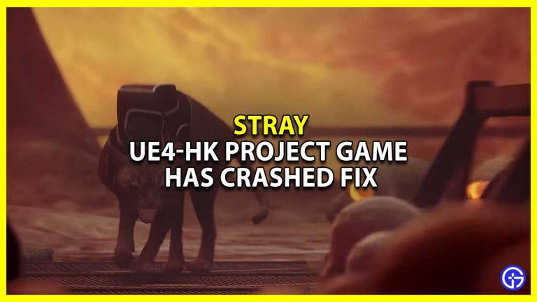 Stray: UE4-HK Project Game Has Crashed Error Fix