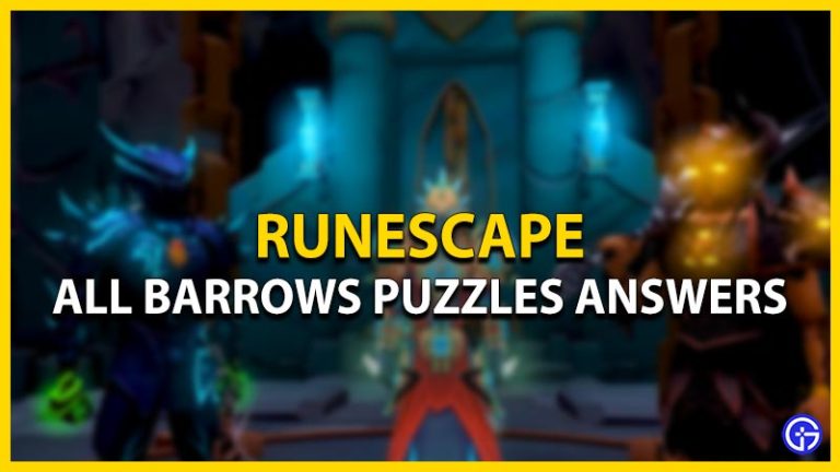 RuneScape - All Answers For Barrows Puzzles - Gamer Tweak