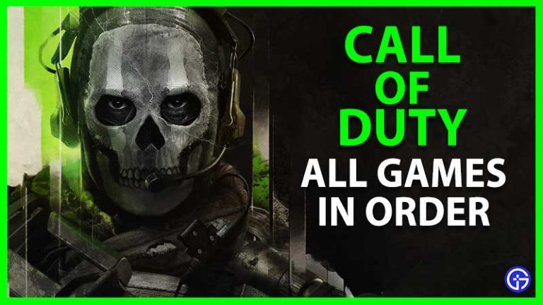 All Call Of Duty Games In Order | Chronological & Release - Gamer Tweak