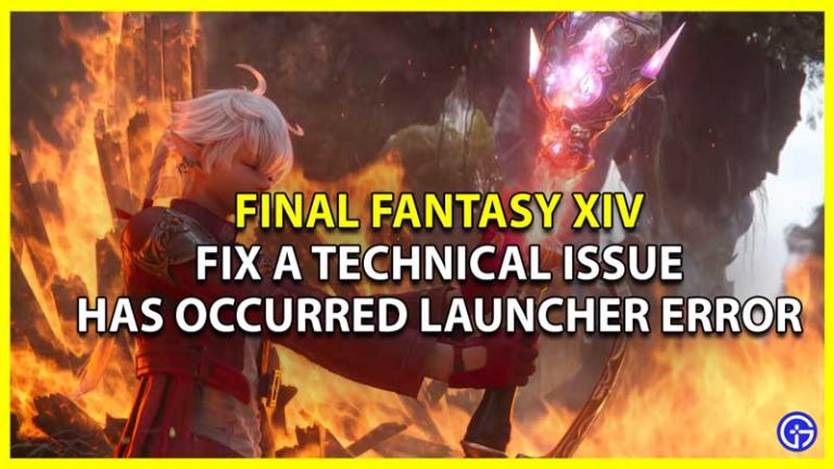 FFXIV Launcher Error Fix [2023] - Gamer Tweak