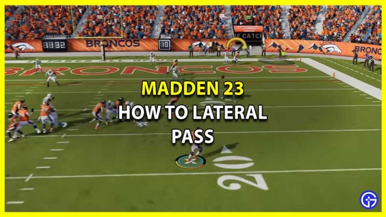 Madden 23: Lateral Pass Controls & Tips - Gamer Tweak