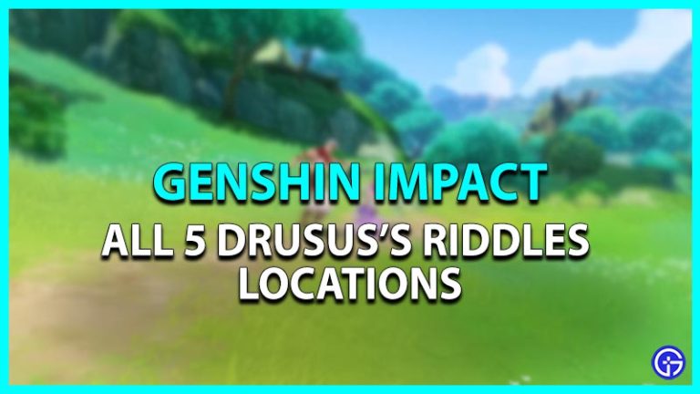 Genshin Impact: All 5 Drusus's Riddles Locations (With Solutions)