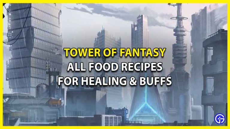 Tower Of Fantasy: Food Recipes Healing & Buffs - Gamer Tweak