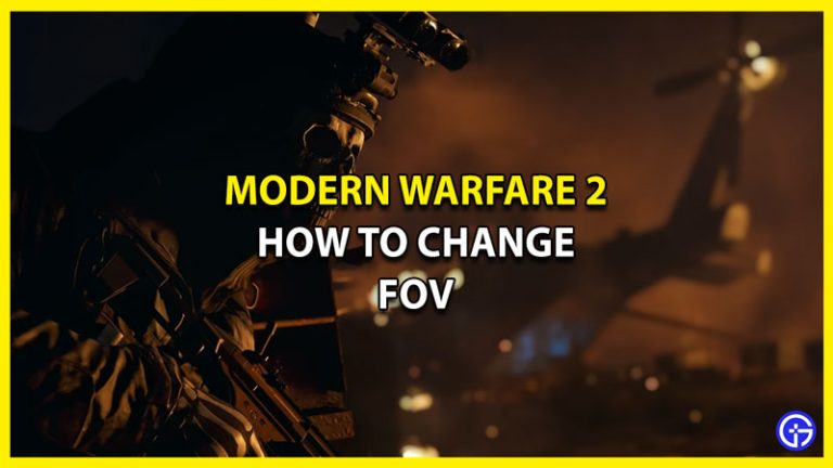 Modern Warfare 2 FOV: How To Change It In COD - Gamer Tweak