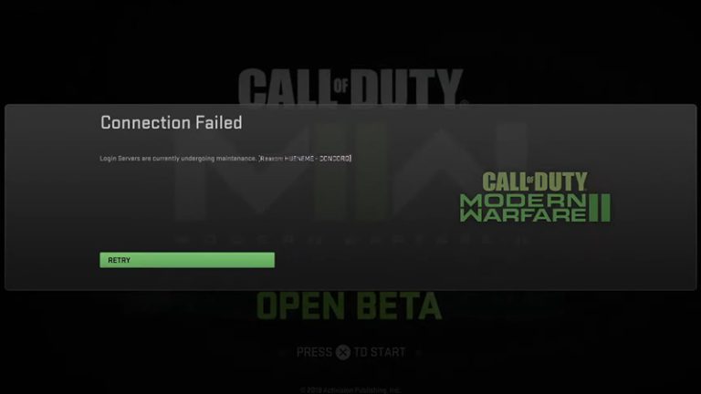 Error Code HUENEME – CONCORD Fix In Modern Warfare 2