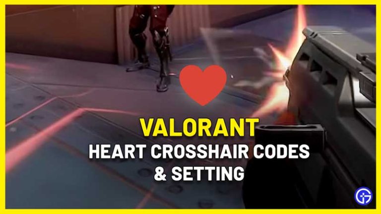Valorant Heart Crosshair Codes and Settings- Gamer Tweak