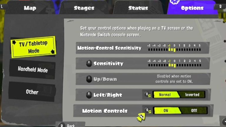 How To Change Controller Settings For Sensitivity In Splatoon 3