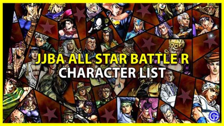 Character List For JoJo's Bizarre Adventure: All Star Battle R