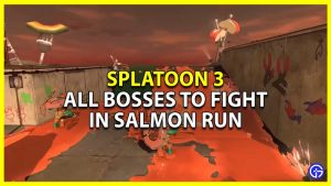 All Bosses Salmonids In Salmon Run In Splatoon 3