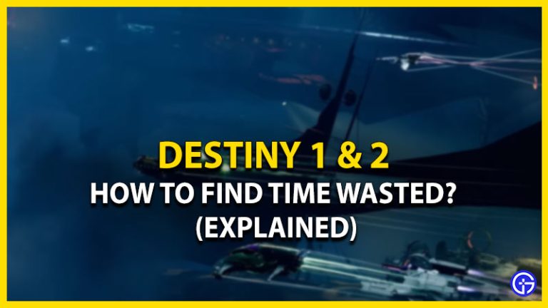 How To Find Time Wasted On Destiny & Destiny 2 - Gamer Tweak