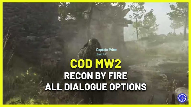 MW2 Recon By Fire All Dialogue Options & Choices (2022)