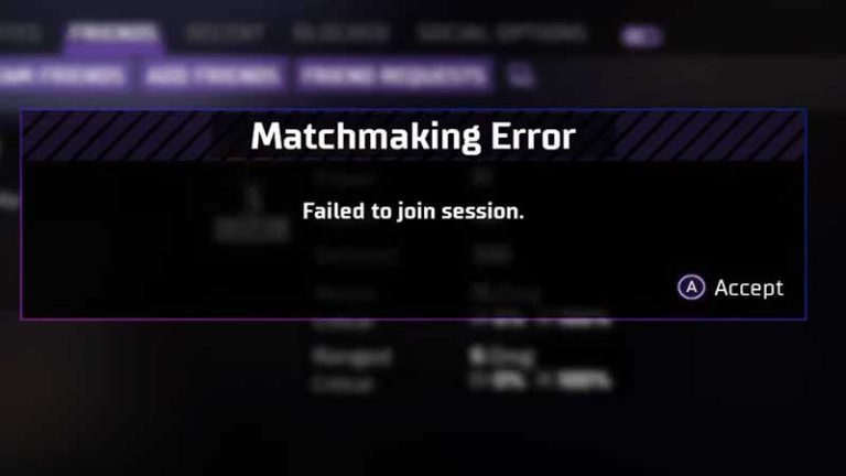 Gotham Knights Failed to Join Session (Multiplayer Not Working)