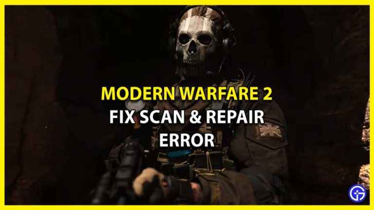 How To Fix MW2 'Scan & Repair' Error (2022) - Gamer Tweak