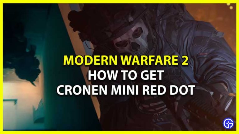 COD MW2: How To Unlock Cronen Mini Red Dot - Gamer Tweak