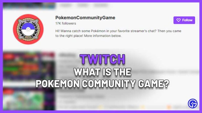 What Is The Pokemon Community Game On Twitch?