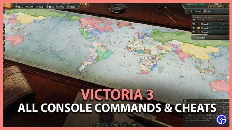 Victoria 3 Cheats And Console Commands (Full List) - Gamer Tweak