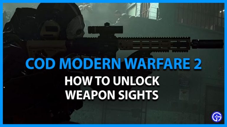 How To Unlock Optics Or Weapon Sights In MW2 - Gamer Tweak