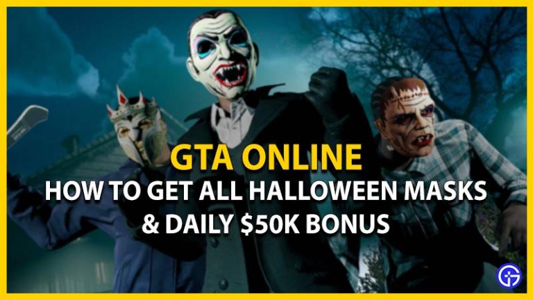 How To Get All The Halloween Masks & $50K Bonus In GTA Online