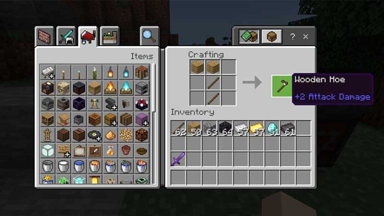 How To Craft A Hoe In Minecraft - Materials, Uses, Enchantments