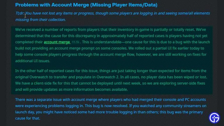 Overwatch 2 Account Merge Not Working Fix? - Gamer Tweak