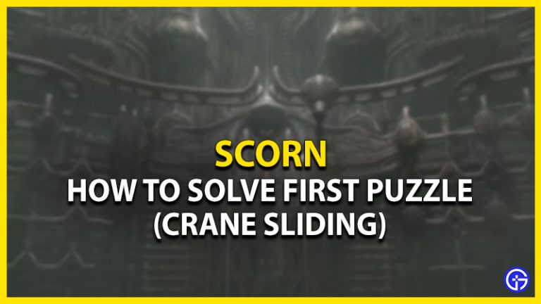 How To Solve Scorn's First Puzzle (Crane Sliding) - Gamer Tweak