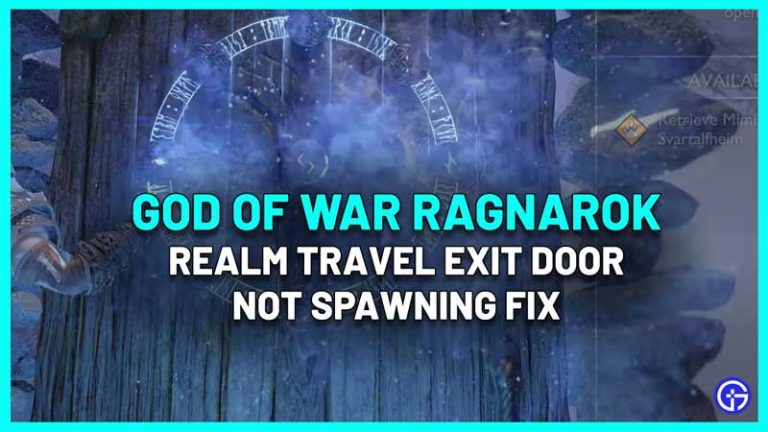 God of War Ragnarok Realm Travel Exit Door Not Spawning Fix