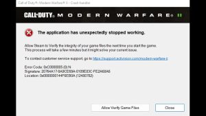 COD MW2: How To Fix Error Code 0xc0000005(0) N In