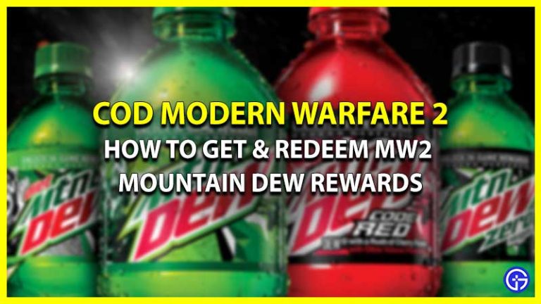 COD MW2 Mountain Dew Rewards: How To Get & Redeem