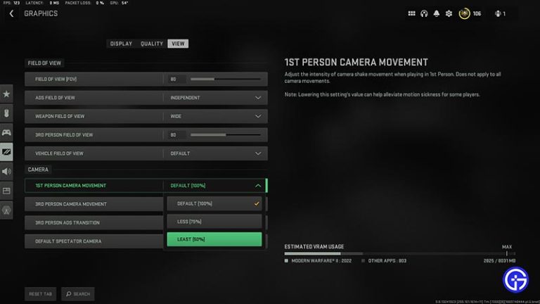 COD MW2 & Warzone 2: Turn Off Motion Blur & Screen Shake