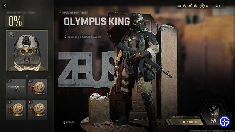 Warzone 2 'Olympus King' Zeus Operator Skin: How To Unlock It?