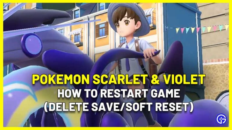 How To Restart, Delete Save Data & Soft Reset In Pokemon SV