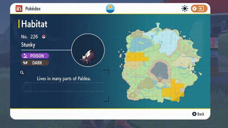 Where To Find Stunky Location In Pokemon Scarlet Violet (SV)