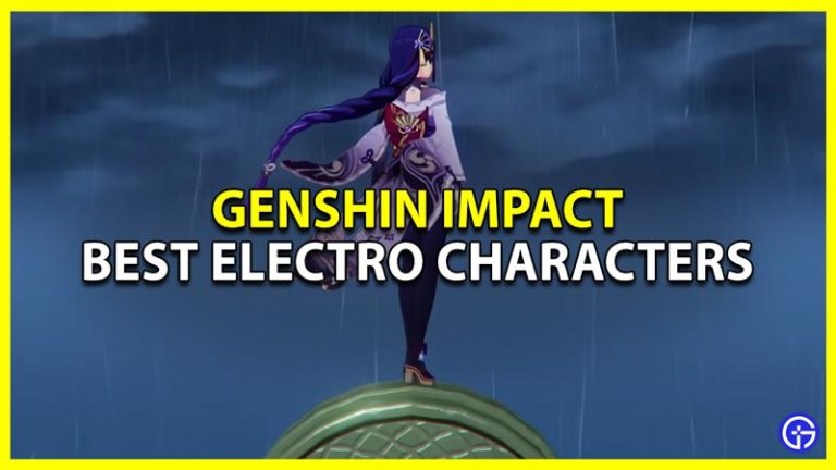 Best Electro Characters To Use In Genshin Impact Tier List