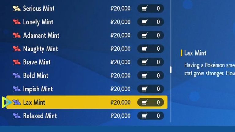 How To Get Nature Mints In Pokemon Scarlet & Violet