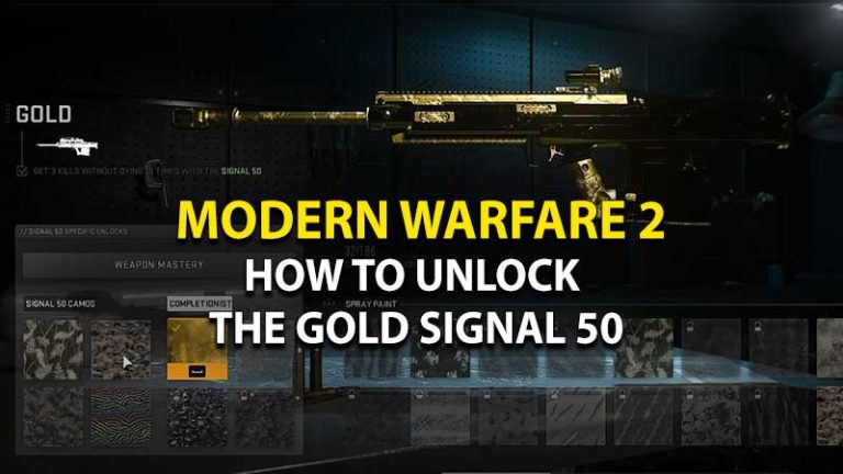 How To Unlock The Gold Signal 50 In Modern Warfare 2