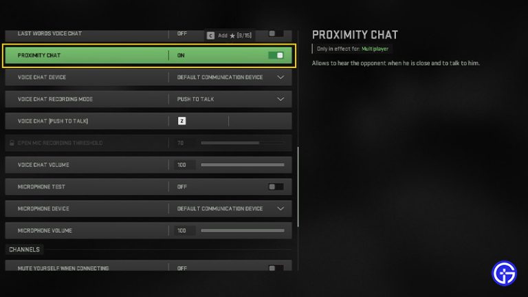 Warzone 2 Proximity Chat Not Working Fix - Gamer Tweak