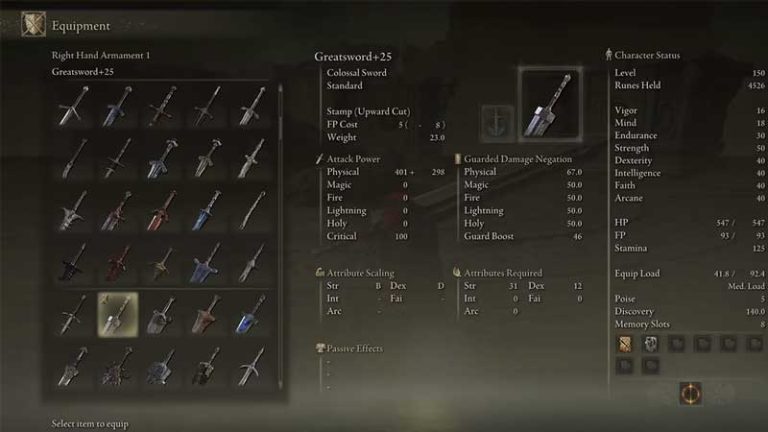 Elden Ring Colossal Swords - Which Ash Of War Works?