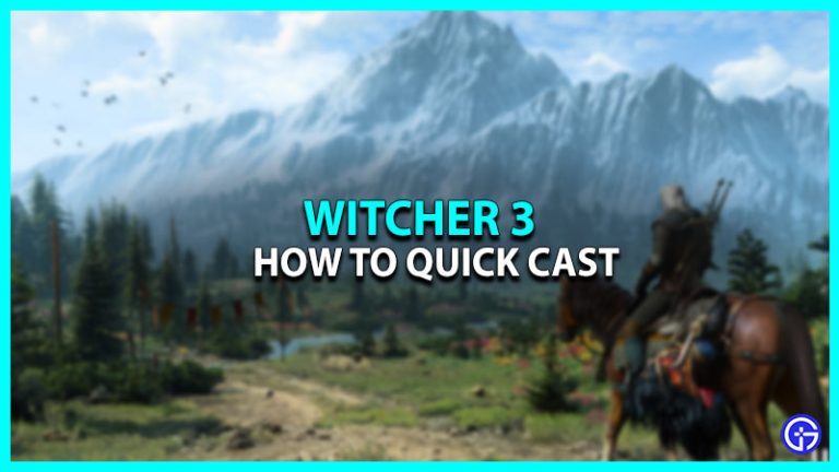 How To Use The Quick Sign Casting Feature In Witcher 3